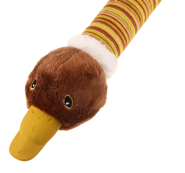 GIGWI Crunchy Neck Plush Friendz Duck with Bone & Squeaker – ShakeHands