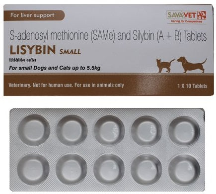 Savavet Lisybin – Liver Support Tablets for Small Dogs & Cats (Up to 5 ...