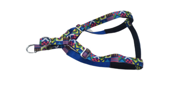 Kennel Shapes Padded Nylon Printed Click Lock Adjustable Harness(1 ...