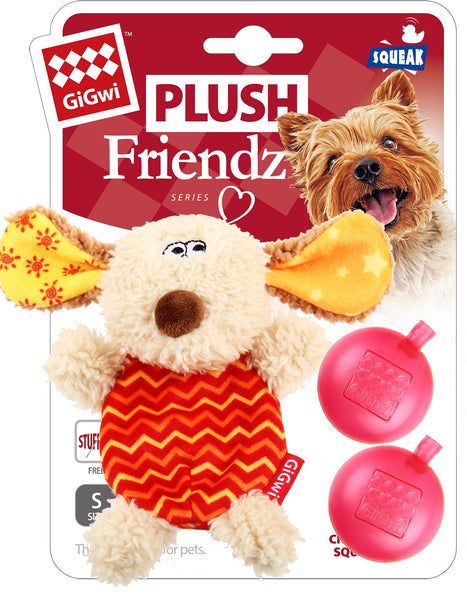 GiGwi Plush Friendz With Refillable Squeaker Dog Toy – ShakeHands