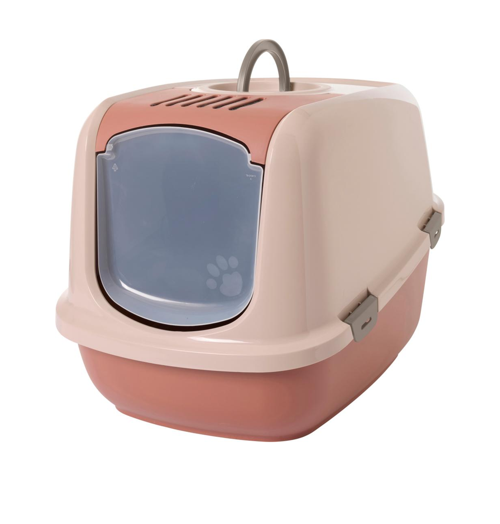 Savic Nestor Champagne Pink-Tuscan Red Cat Litter Box – ShakeHands