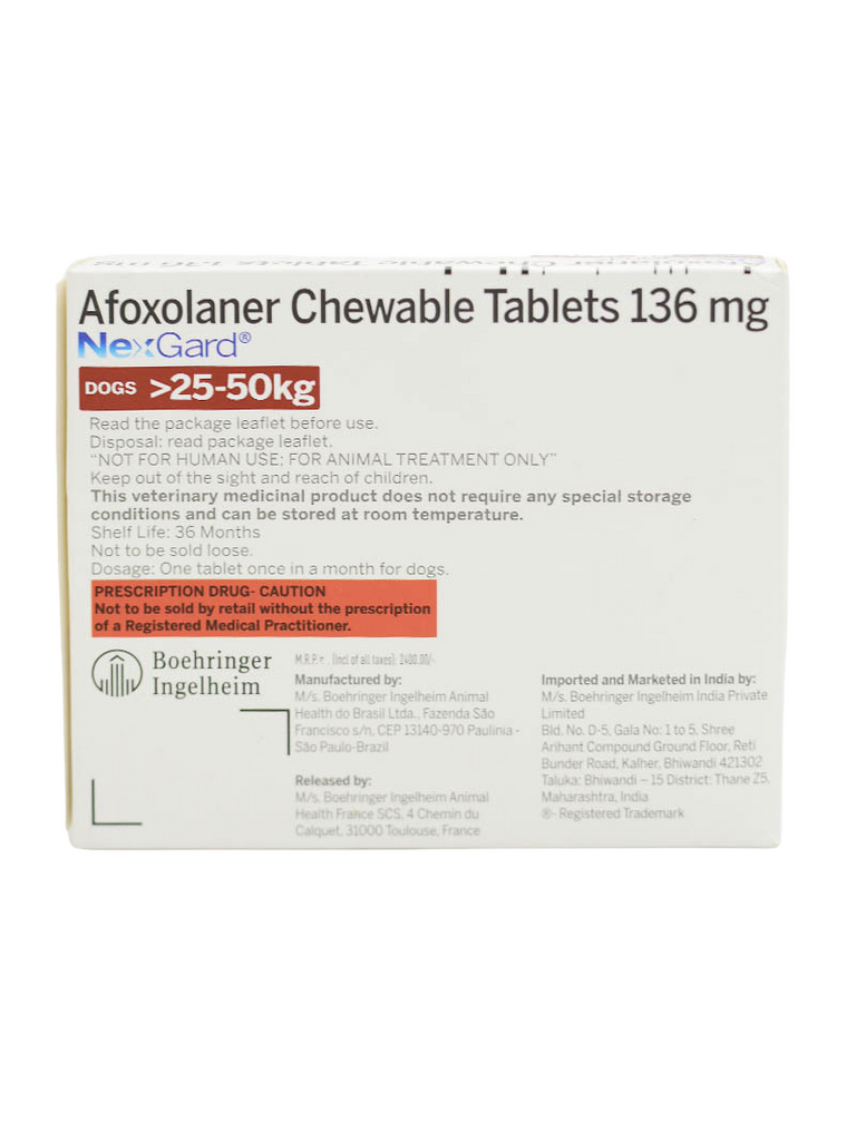 Boehringer Ingelheim: Nexgard Chewable Tablets - Flea & Tick Protectio ...