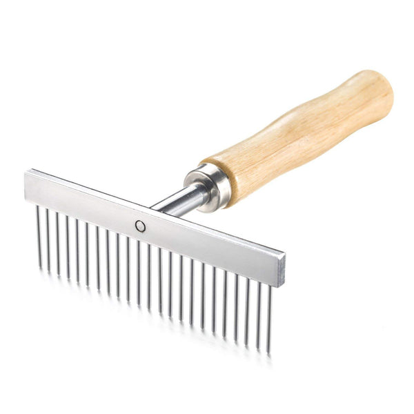 Smarty Pet Wooden Handle Stainless Steel Teeth T-Shape Comb – ShakeHands