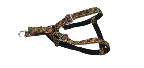 Kennel Camouflage Padded Nylon Printed Click Lock Adjustable Harness(1 ...