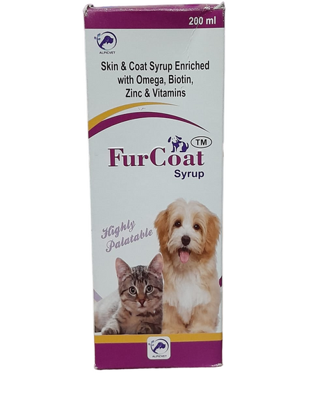 Alpicvet Furcoat Syrup - Premium Skin & Coat Supplement for Dogs & Cat ...