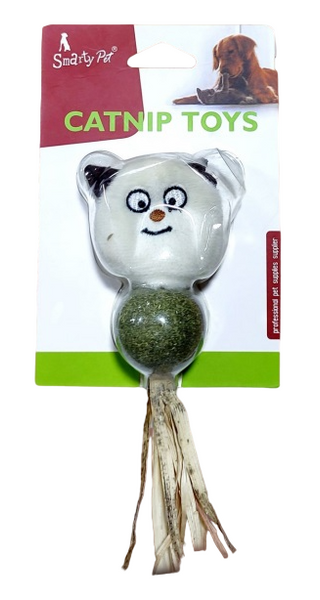 Smarty Pet Catnip Edible Licking Balls With Plush Cartoons & Feathers ...