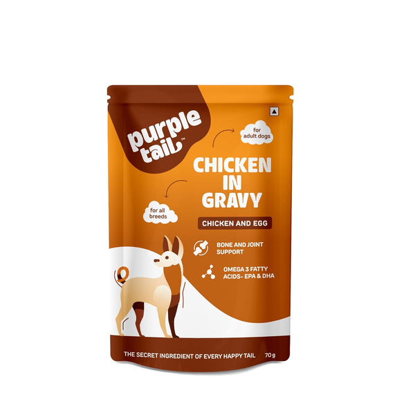 Purple Tail Chicken In Gravy Adult Dog Pouch – ShakeHands