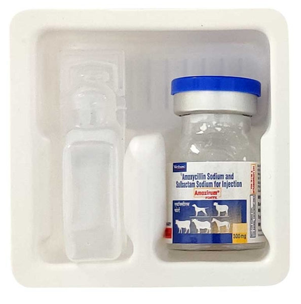 Virbac : Amoxirum Forte 300mg – Amoxycillin & Sulbactam Injection for ...