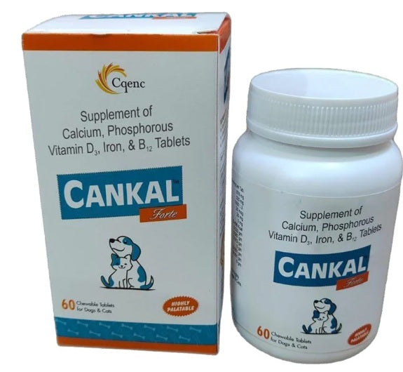 Cqenc CANKAL Forte Calcium Supplement Tablets For Dogs & Cats – ShakeHands