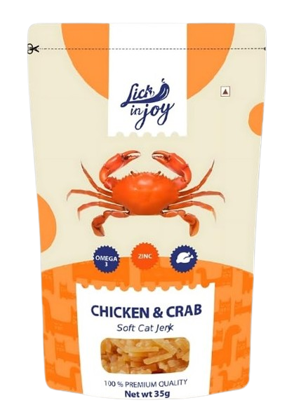 Lick in Joy Chicken & Crab Soft Cat Jerky Treats – ShakeHands